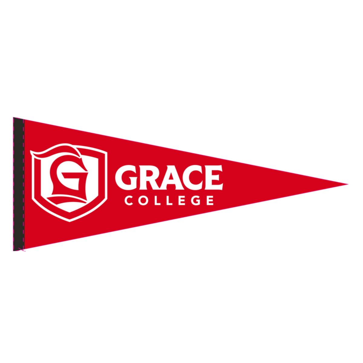 Grace College Pennant 12" X 30", Red – Grace College Campus Store